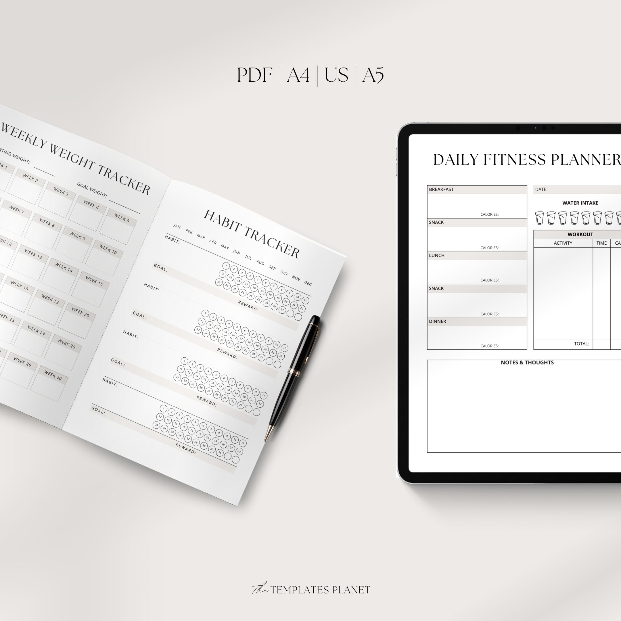 Fitness Planner, Workout Planner, Workout Tracker, Meal Planner ...