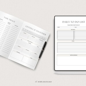 Brain Dump, ADHD Daily Planner, Productivity, Priority Matrix, Thoughts ...