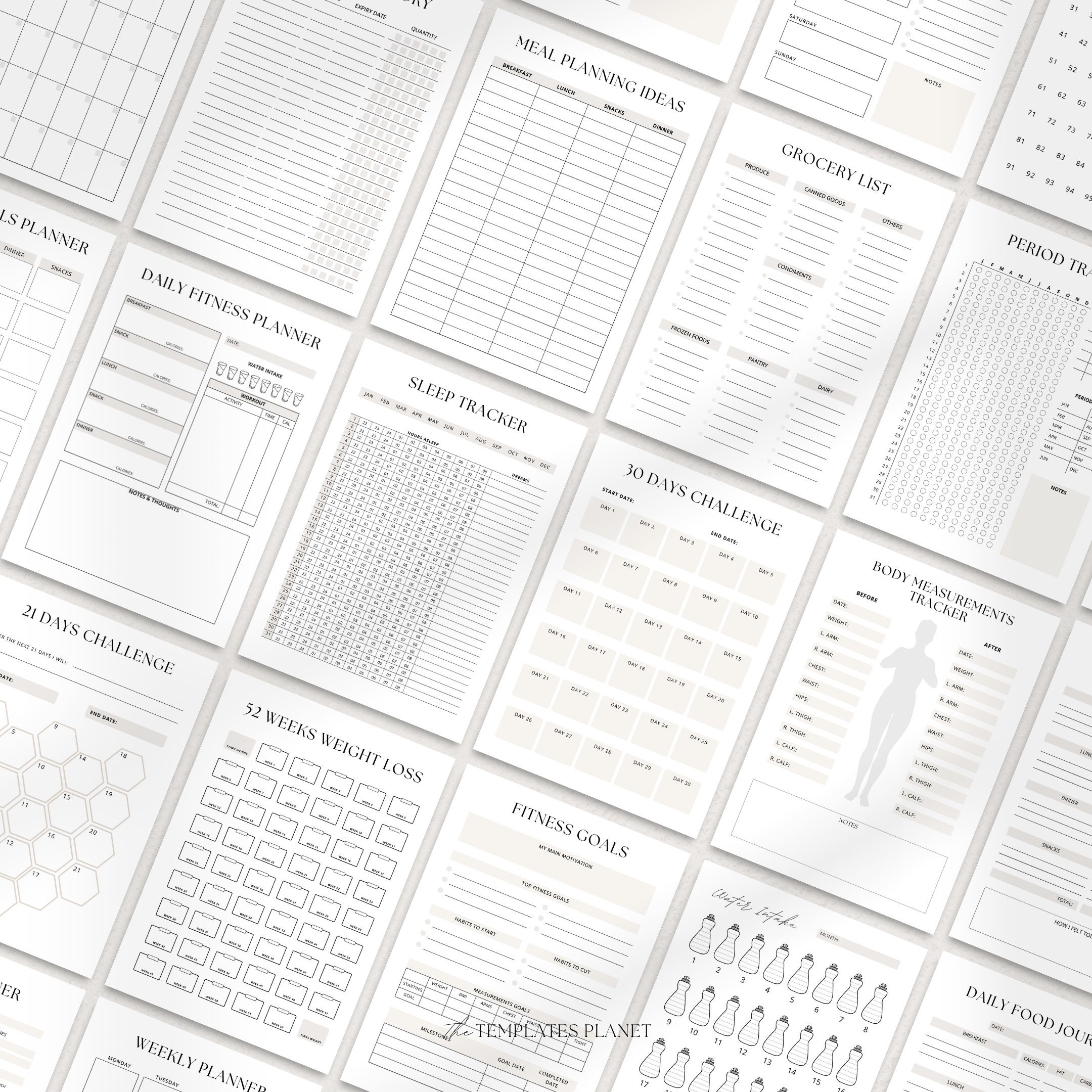 Fitness Planner, Workout Planner, Workout Tracker, Meal Planner ...