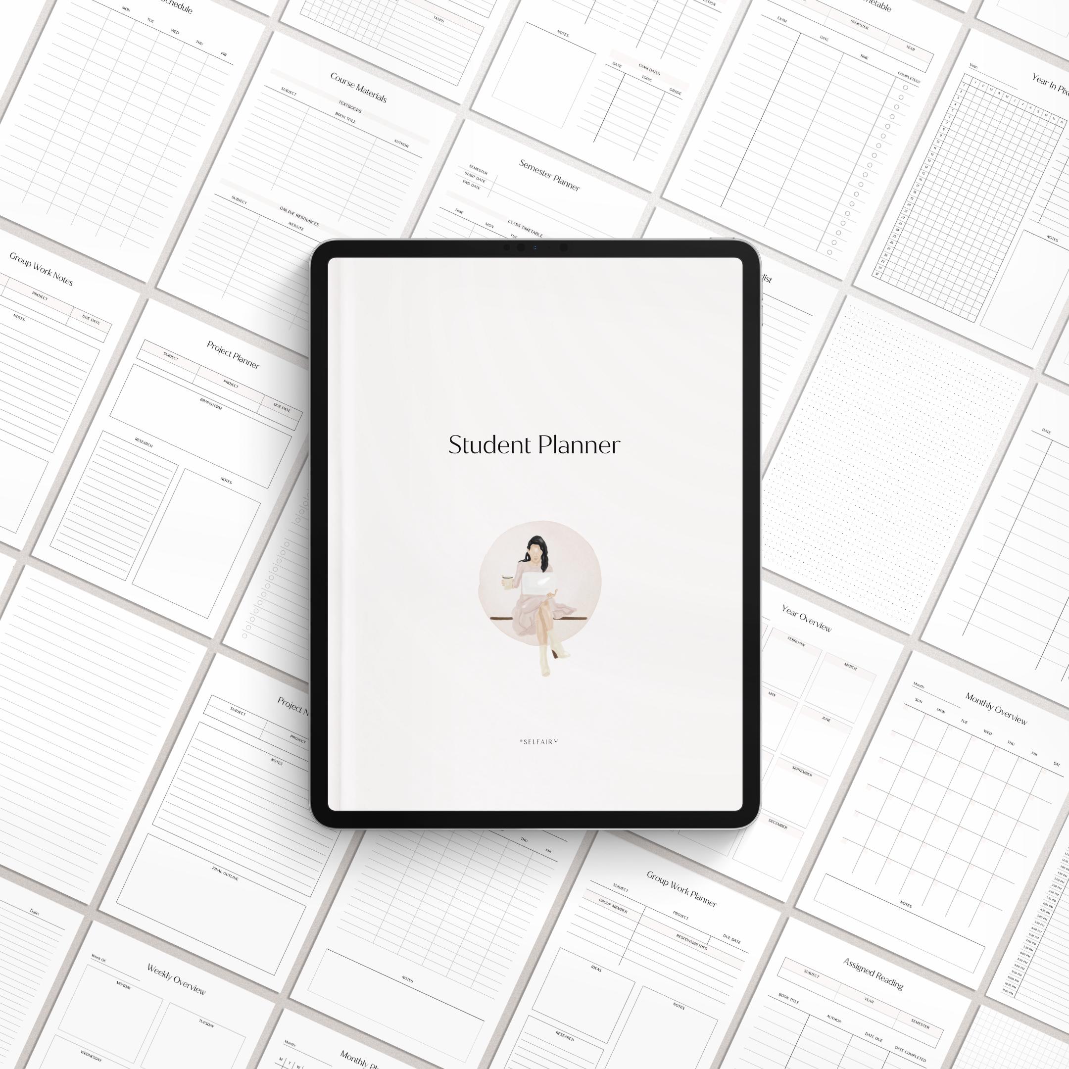 Student Planner | Academic Planner | College Planner | Productivity ...