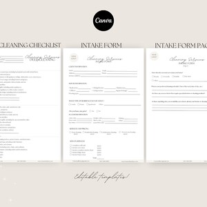 Cleaning Services Forms Bundle Editable Template, Cleaning Contract ...