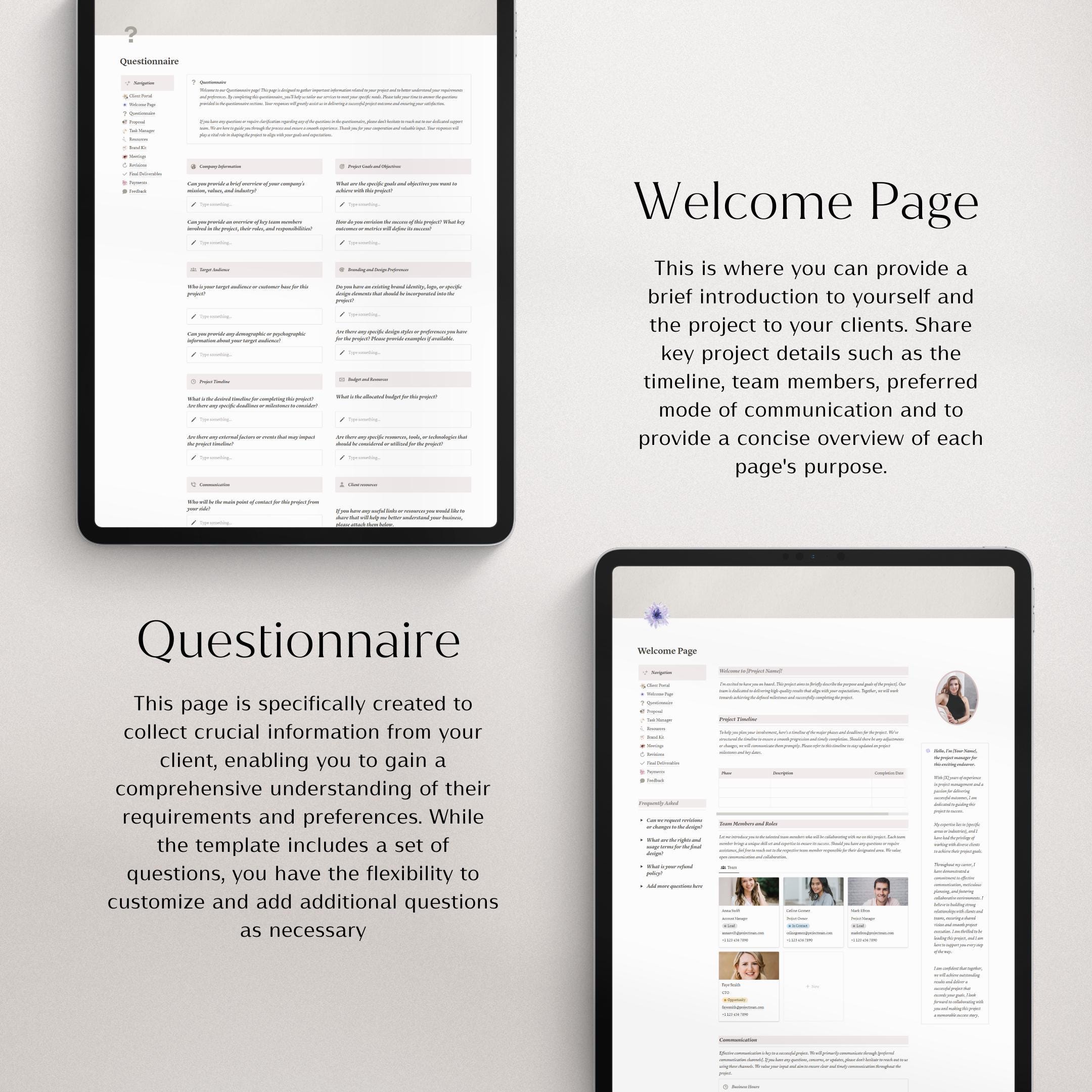 Notion Template Client Portal | Project Management | Notion Client ...