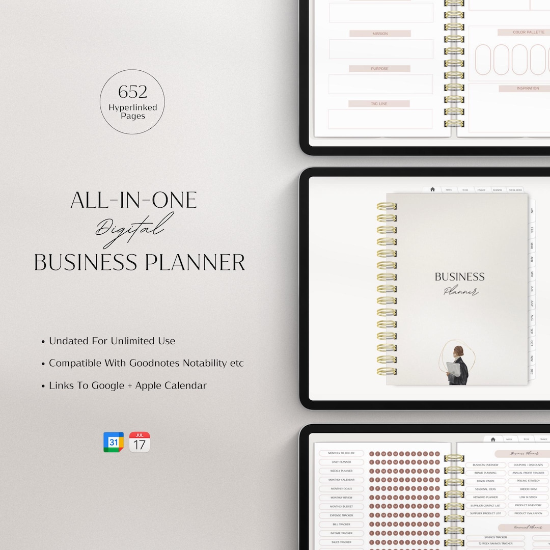 Digital Business Planner | Small Business Planner | Content Planner ...