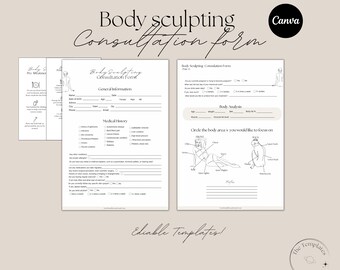 Body Contouring Consultation Forms - Etsy