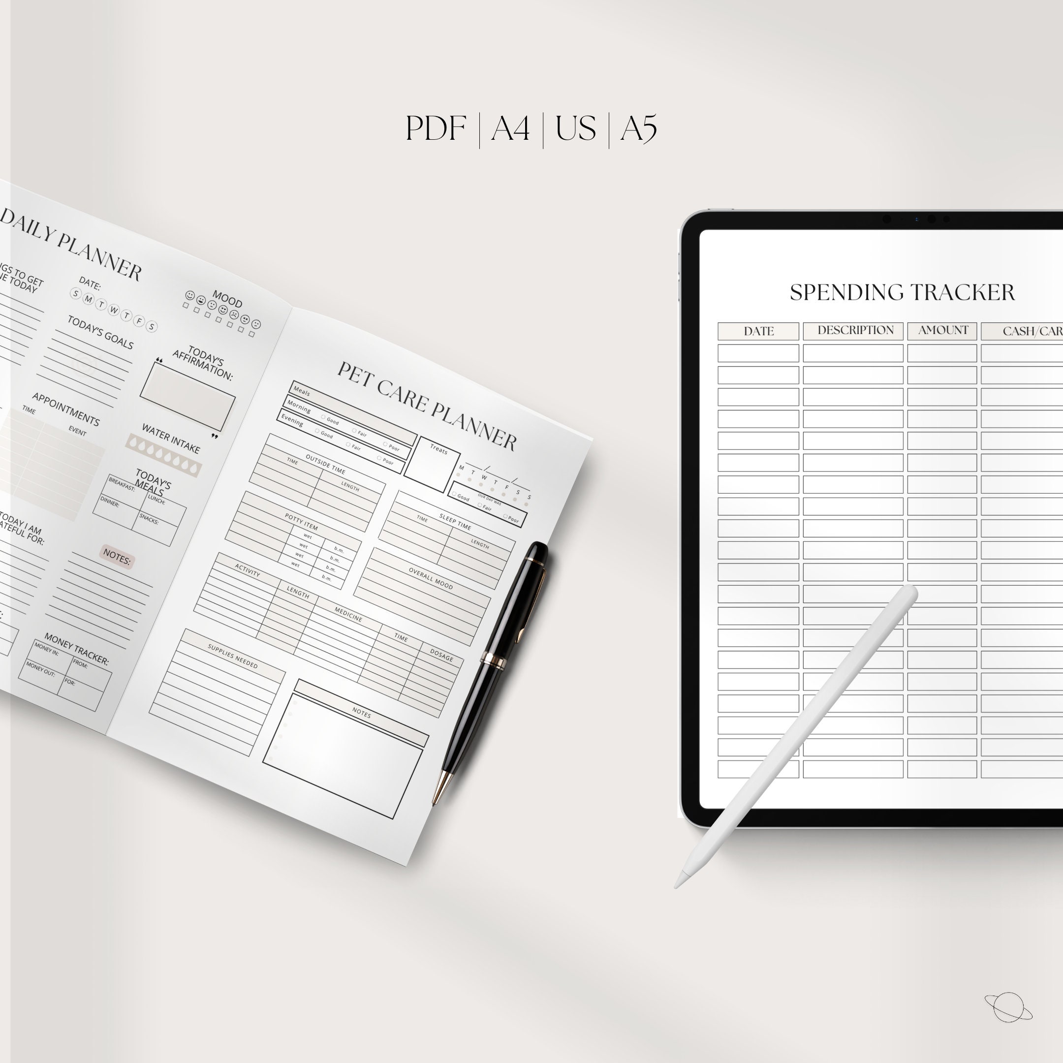 Home Management Binder Cleaning Schedule ADHD Planner - Etsy