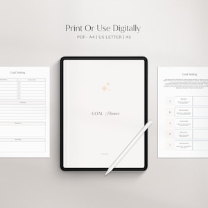 Goal Planner Bundle | Yearly Goals, SMART Goal | Reflections ...