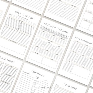 Brain Dump, ADHD Daily Planner, Productivity, Priority Matrix, Thoughts ...