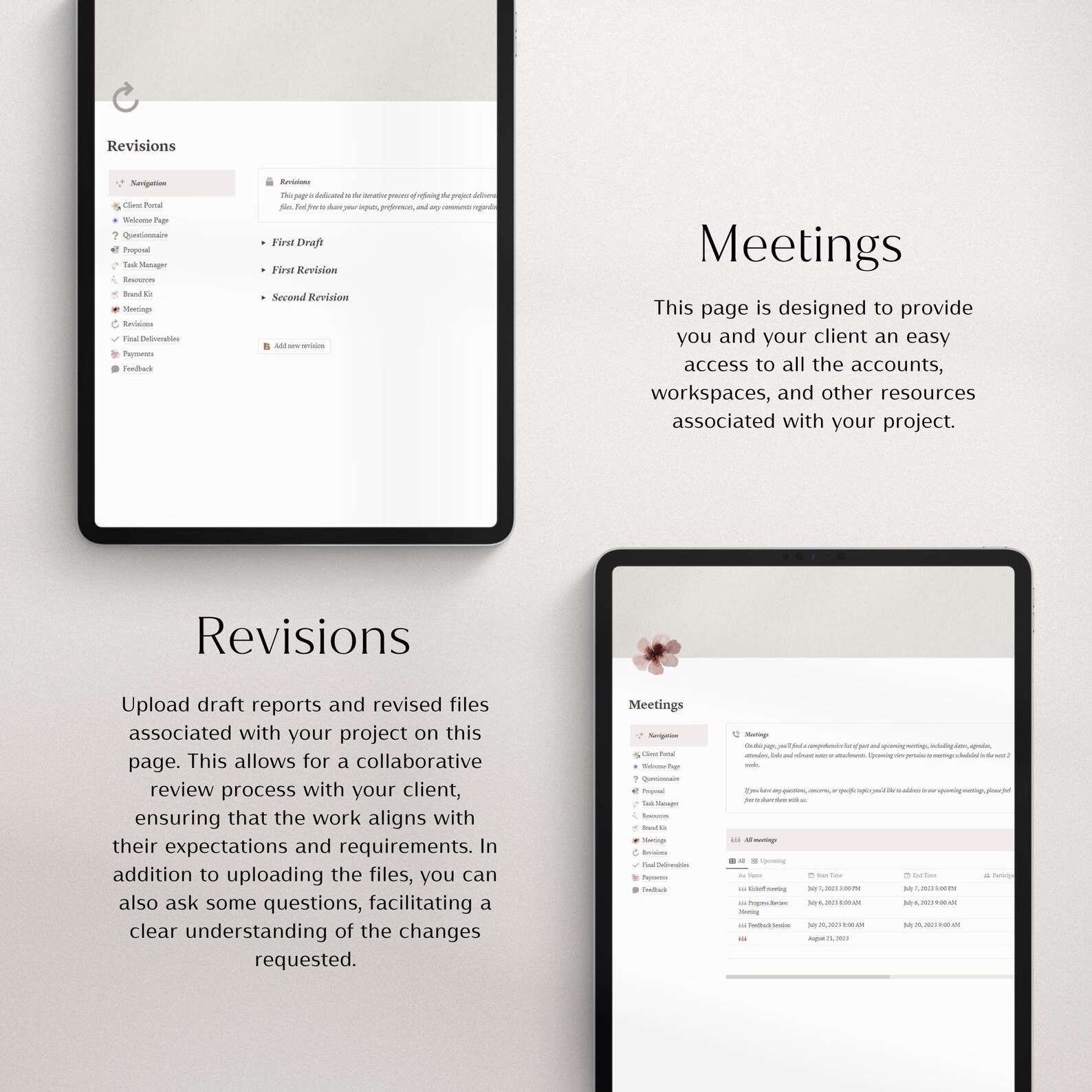 Notion Template Client Portal | Project Management | Notion Client ...