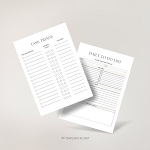 Brain Dump, ADHD Daily Planner, Productivity, Priority Matrix, Thoughts ...