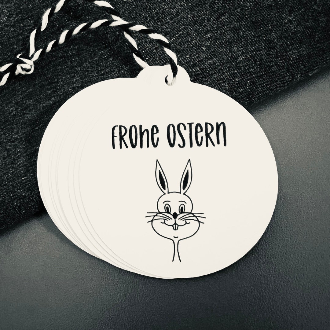 Geschenkanhänger für Ostern Osteranhänger Frohe Ostern Papieranhänger 220gr Papier 10er Set ...