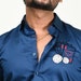 Navy Blue Playing Card Pattern Casino Style Tuxedo Shirt - Etsy