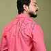 Pink Designer Linen Thread Embroidery Shirt - Etsy