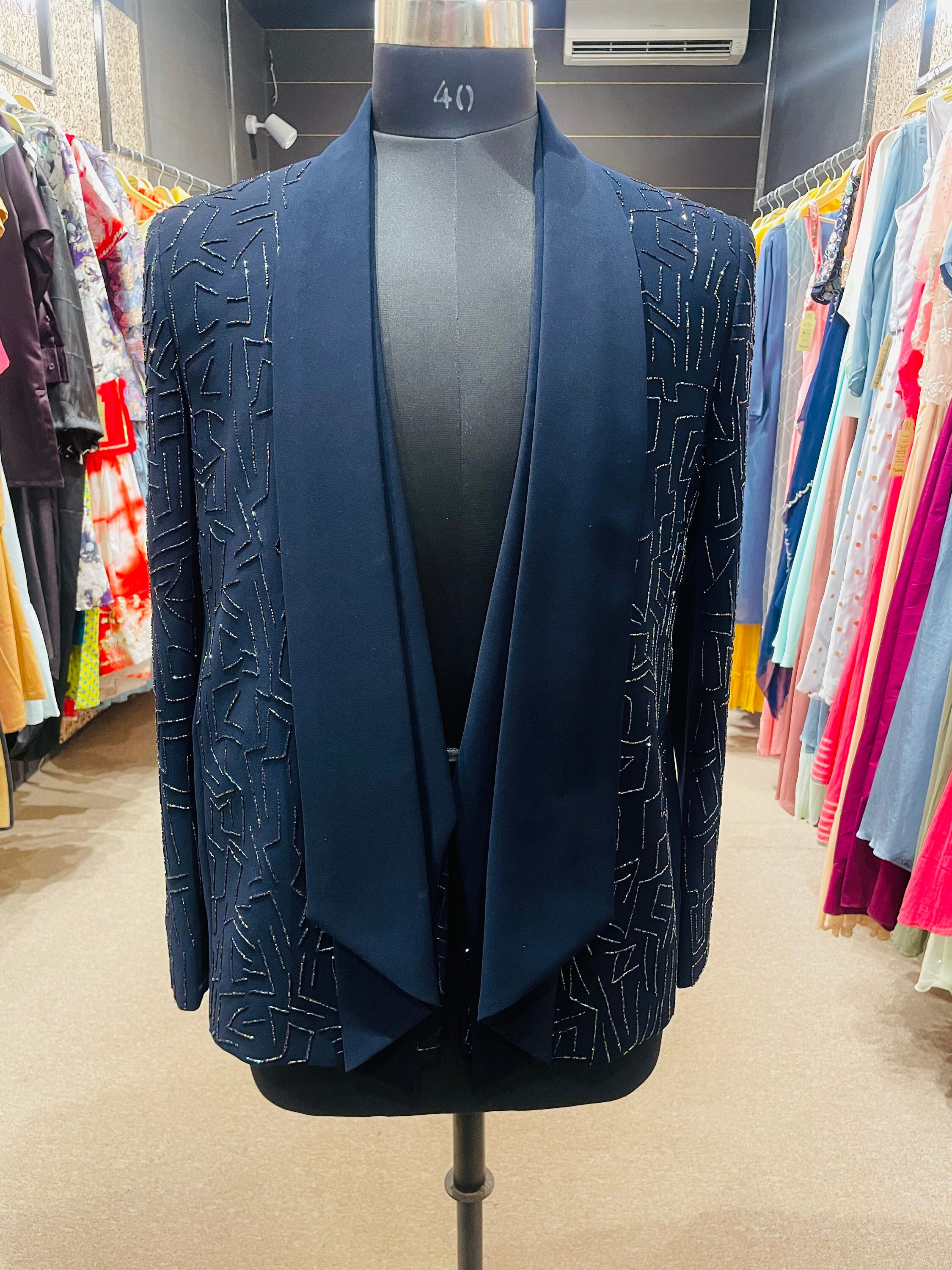 Designer Navy Blue Shawl Collar Two-piece Tuxedo Suit for Men - Etsy