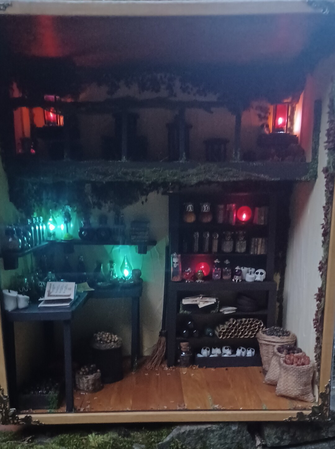 Miniature Witch Potion Room, Diorama, Spells & Magic, Fantasy House - Etsy