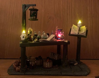 Miniature Witch Potion Room Diorama Spells & Magic Fantasy - Etsy