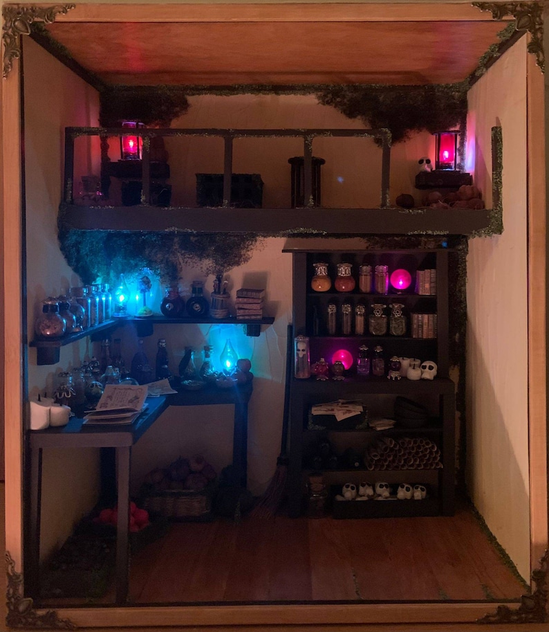 Miniature Witch Potion Room Diorama Spells & Magic Fantasy - Etsy