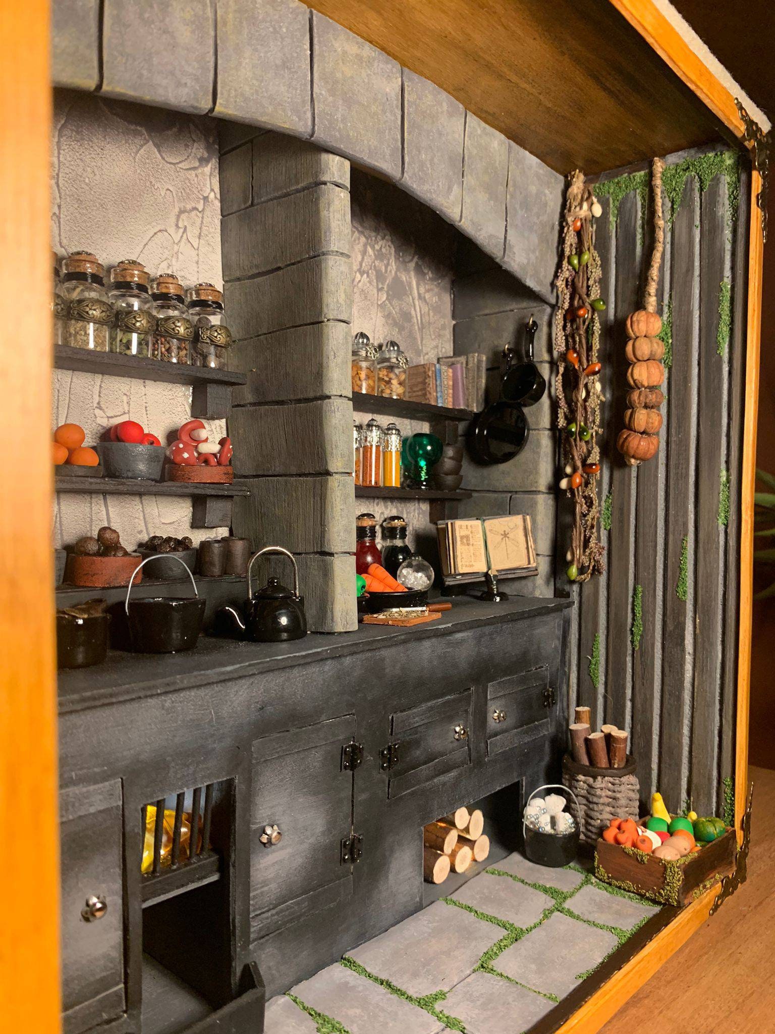 Miniature Witch House Wizard House Witch Kitchen Diorama. - Etsy UK