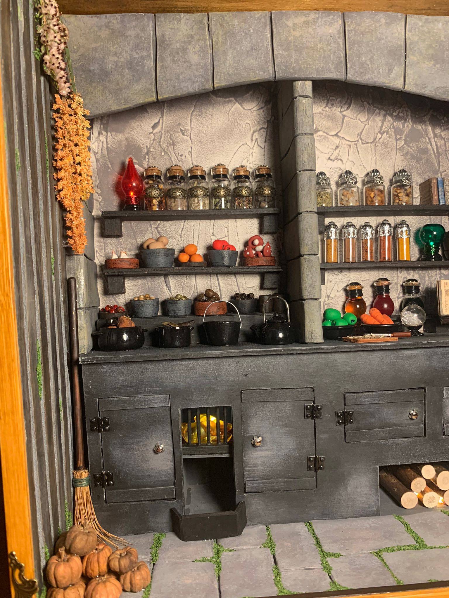 Miniature Witch House Wizard House Witch Kitchen Diorama. - Etsy