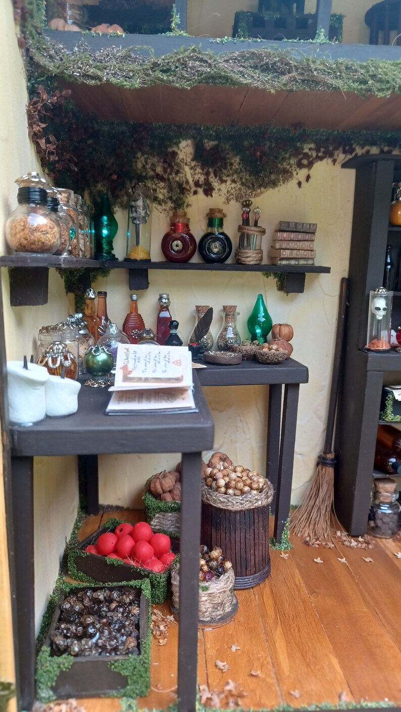 Miniature Witch Potion Room, Diorama, Spells & Magic, Fantasy House - Etsy