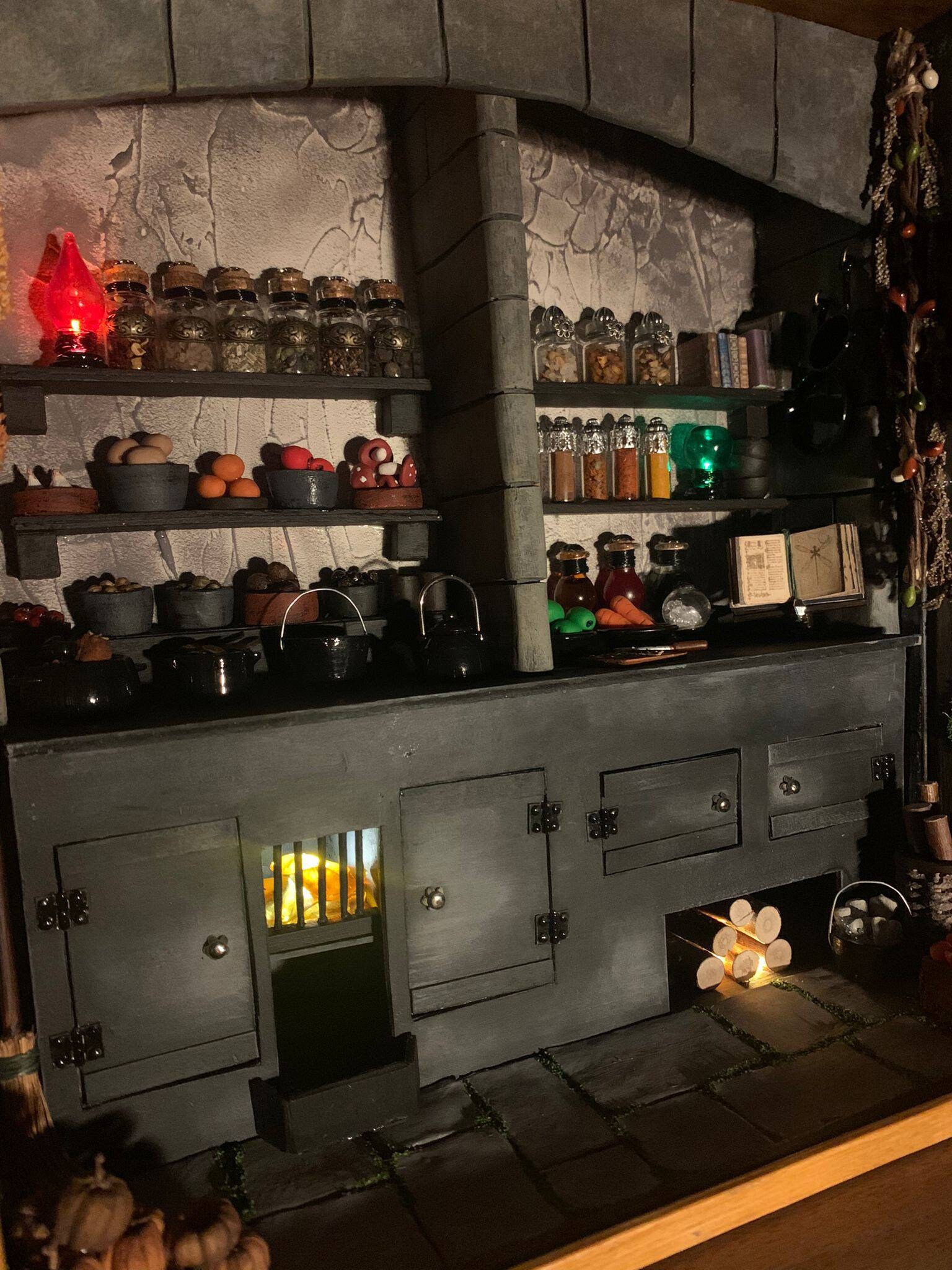 Miniature Witch House Wizard House Witch Kitchen Diorama. - Etsy