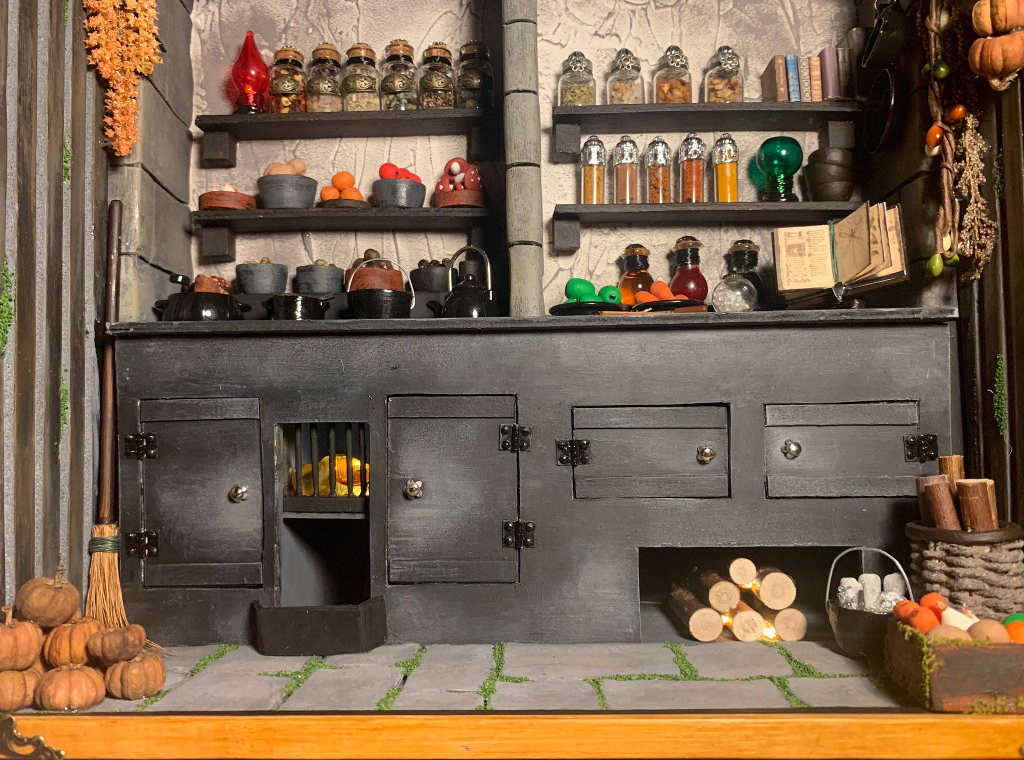 Miniature Witch House Wizard House Witch Kitchen Diorama. - Etsy