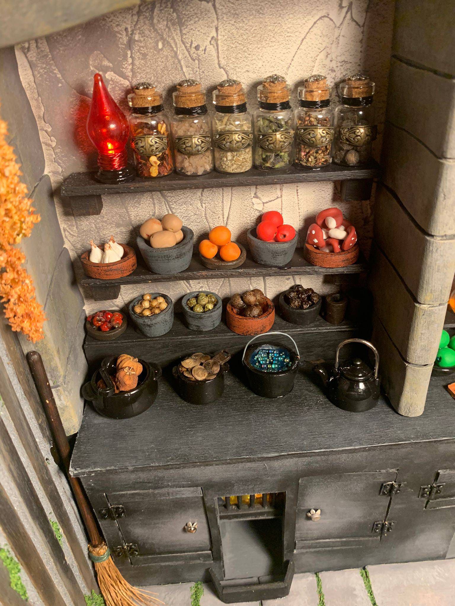 Miniature Witch House Wizard House Witch Kitchen Diorama. - Etsy