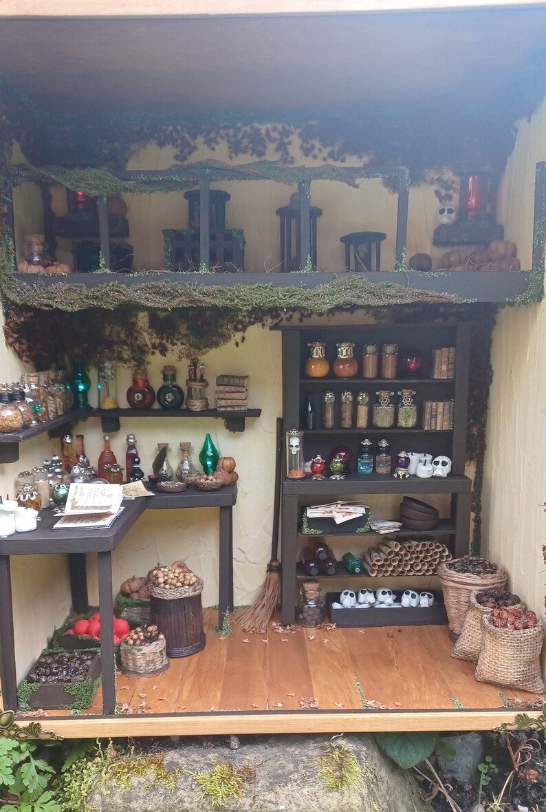 Miniature Witch Potion Room, Diorama, Spells & Magic, Fantasy House - Etsy