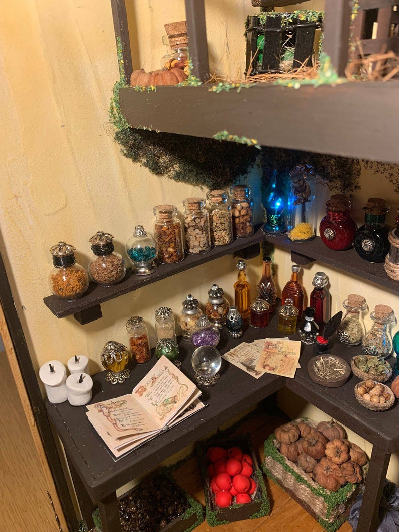 Miniature Witch Potion Room Diorama Spells & Magic Fantasy - Etsy