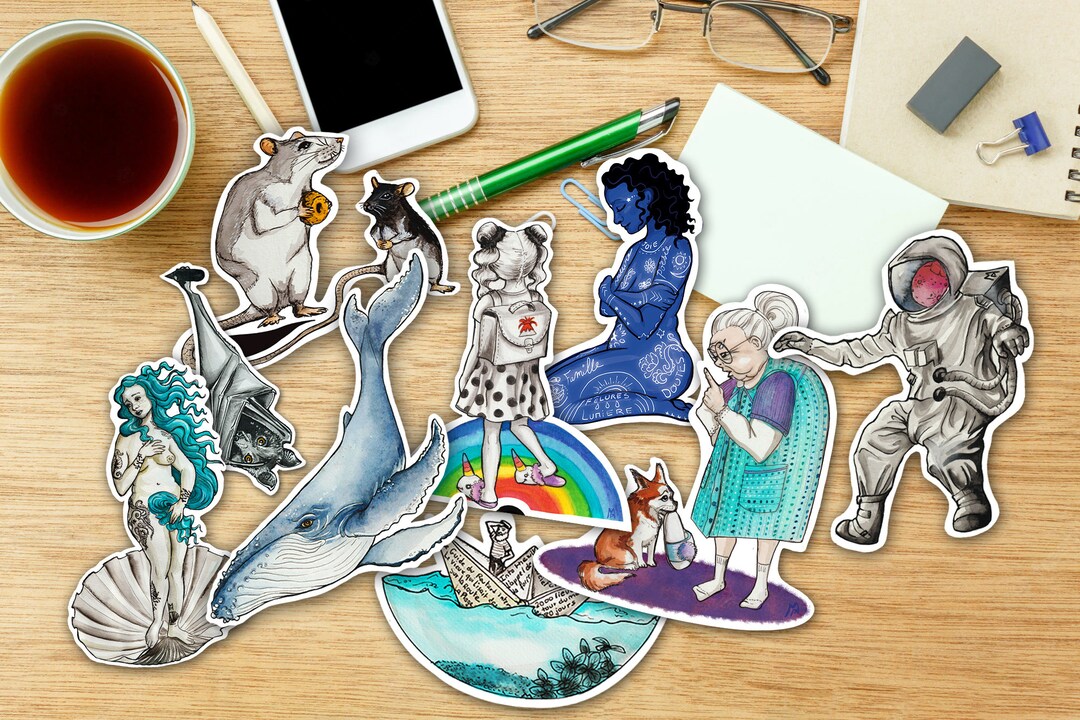 Inktober 2022 Vinyl Stickers - Etsy