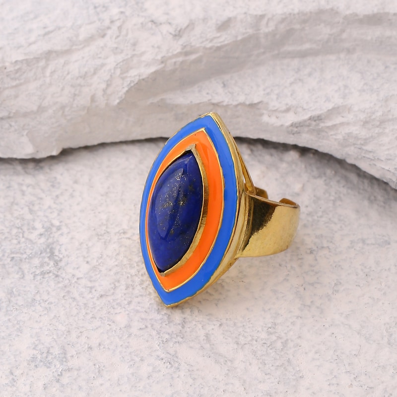 Enamel Ring - Etsy