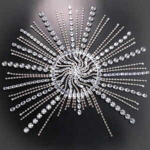 Luxury Crystal Tassel Head Rhinestone Long Fringed Crystal - Etsy