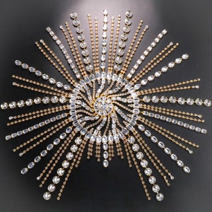 Luxury Crystal Tassel Head Rhinestone Long Fringed Crystal - Etsy