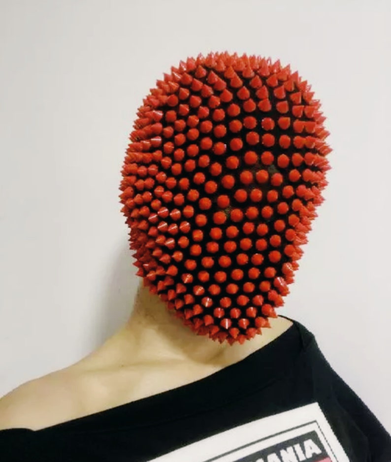 Studded Spikes Full Face Mask Full Coverage Haute Couture Mask Purge ...