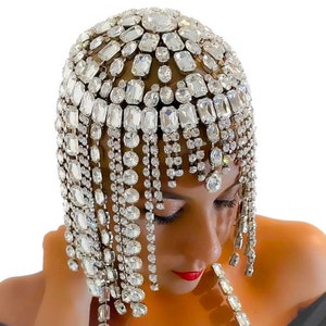 Luxury Crystal Tassel Head Rhinestone Long Fringed Crystal - Etsy