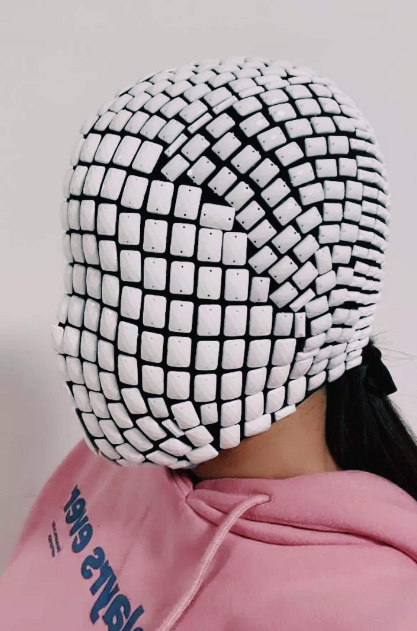 Famous Rapper Mask Covered in White Square Jewels Pieces Full Face Mask ...