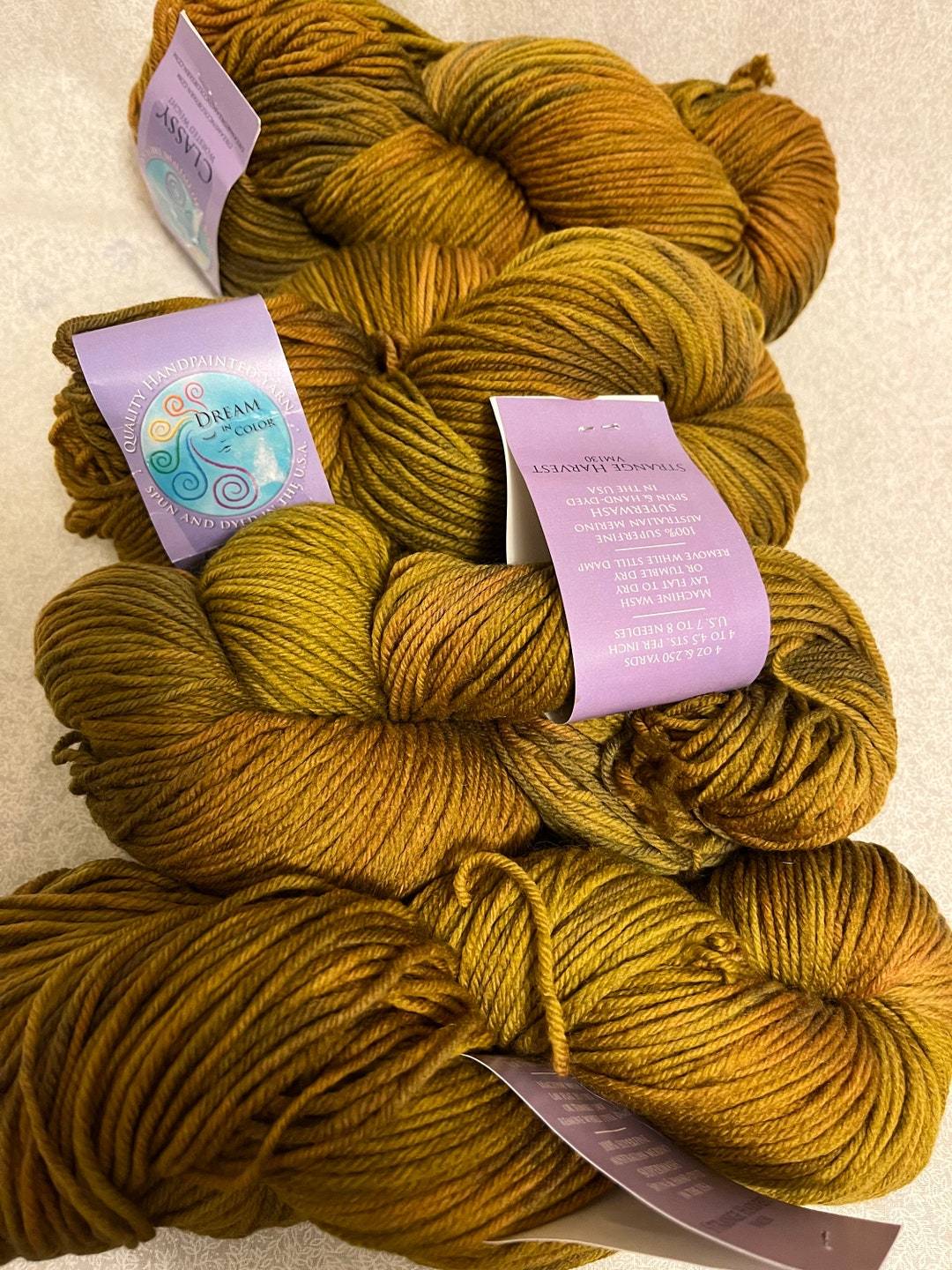 Dream in Color Classy Worsted Hand Spun and Hand Dyed Yarn - 100% ...