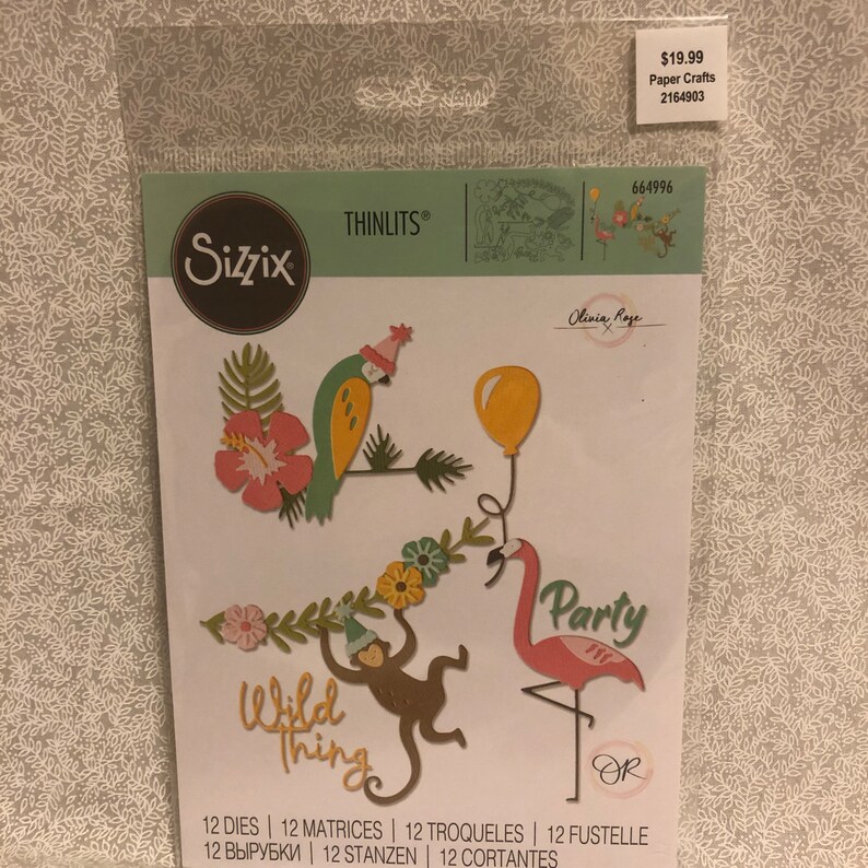 Sizzix Thinlets Die Sets - New in Package! Designed by Jennar , Lisa Jones and Olivia Rose - Etsy