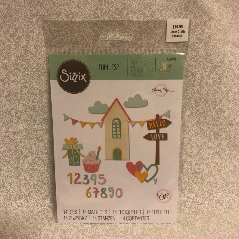 Sizzix Thinlets Die Sets - New in Package! Designed by Jennar , Lisa Jones and Olivia Rose - Etsy