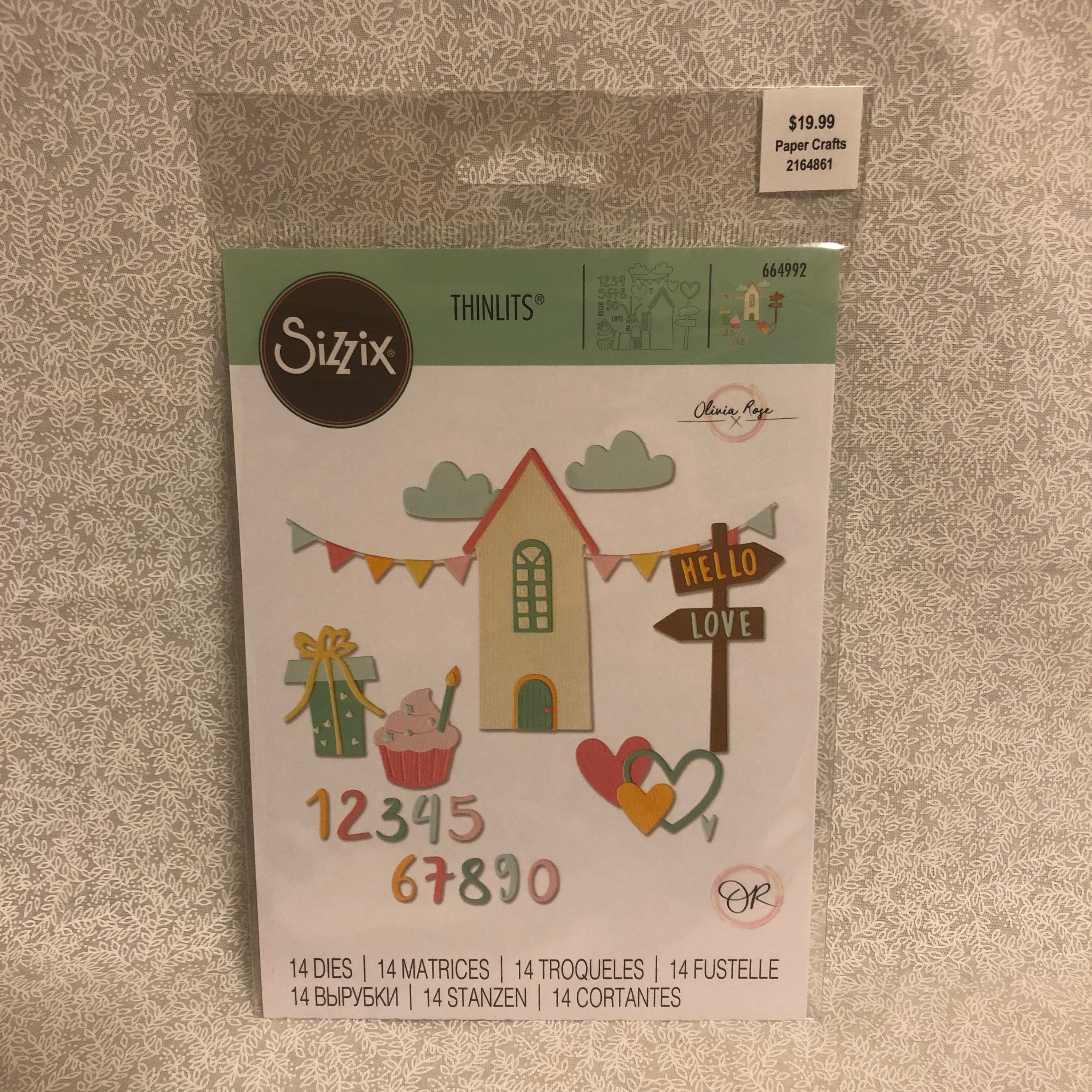 Sizzix Thinlets Die Sets New in Package Designed by Jennar , Lisa Jones ...