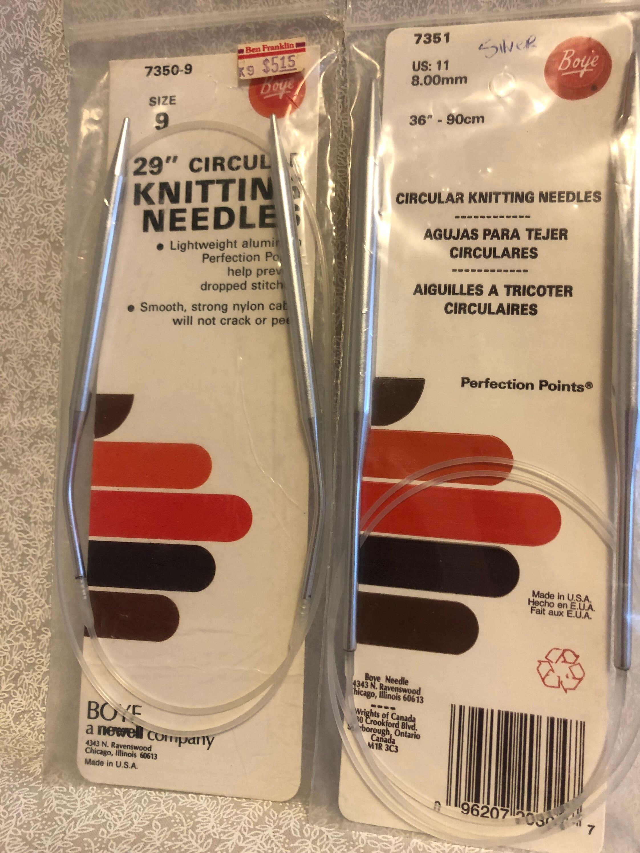 Boye Knitting Circular Needles - You Choose Sizes - Etsy