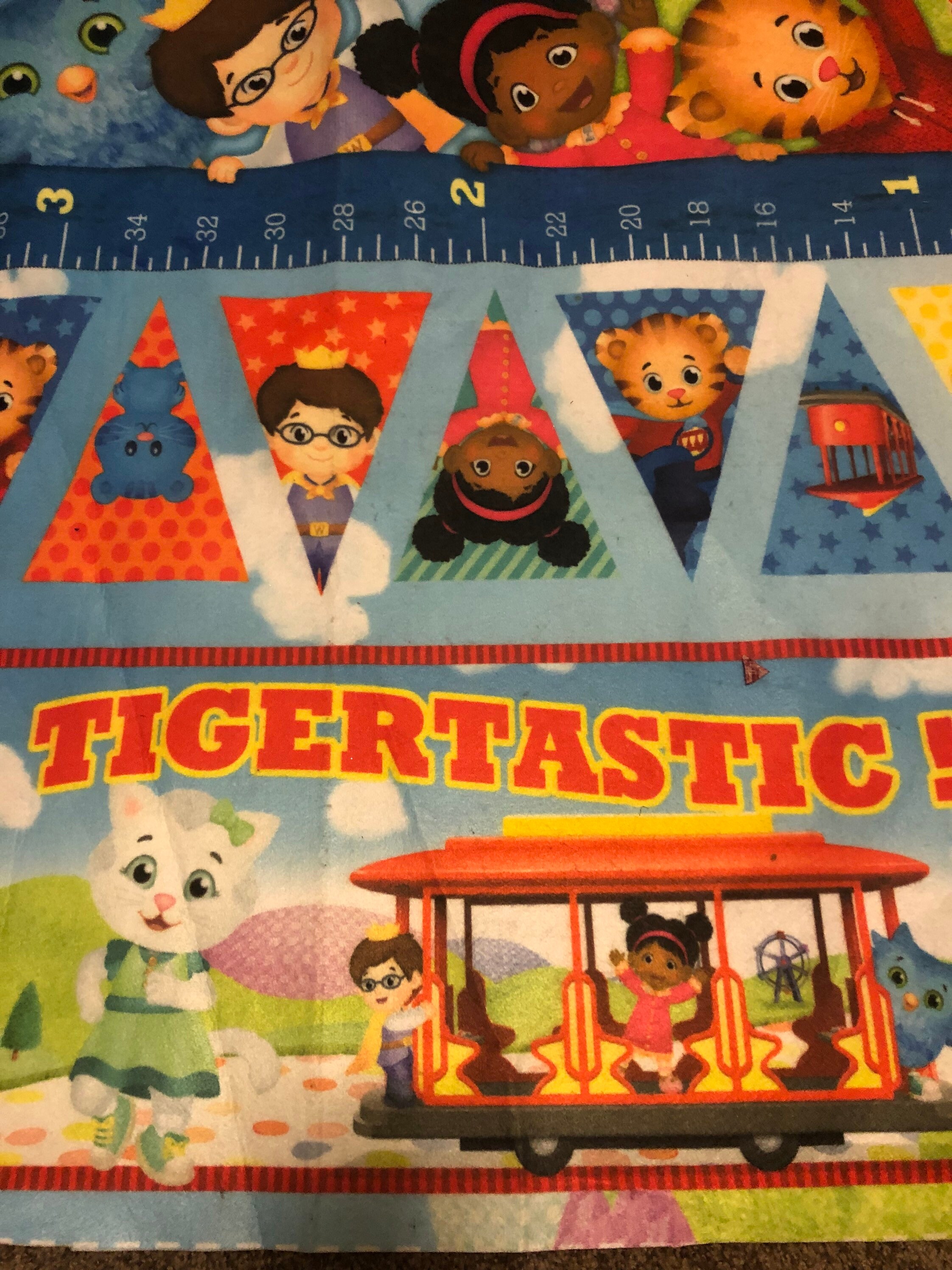 Fred Rogers Daniel Tiger’s Neighborhood Felt Growth Chart Panel 2018 - Etsy