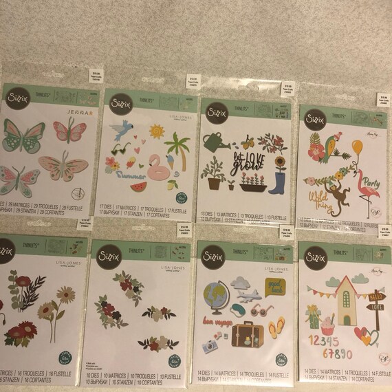 Sizzix Thinlets Die Sets New in Package Designed by Jennar - Etsy