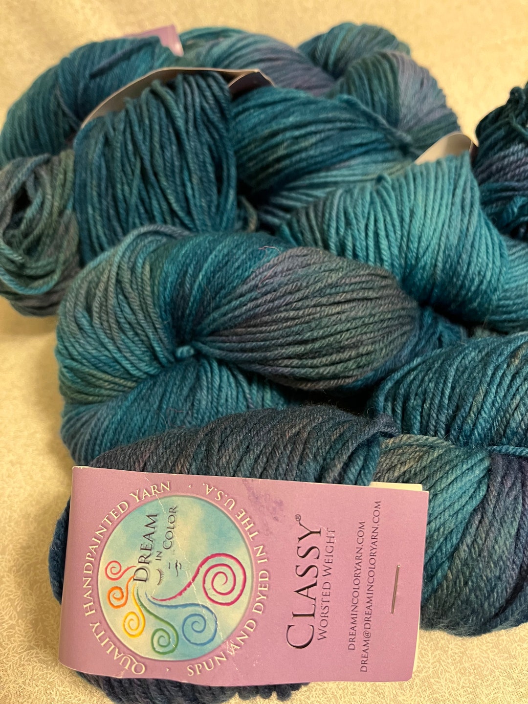 Dream in Color Classy Worsted Hand Spun and Hand Dyed Yarn - 100% ...
