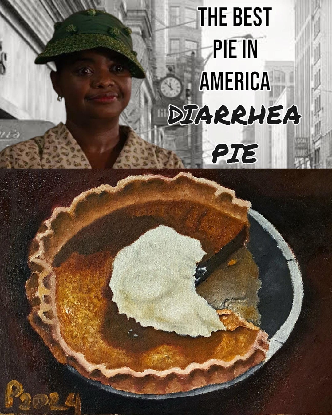 DIARRHEA PIE Oil Painting 2024 Kanjutshop - Etsy