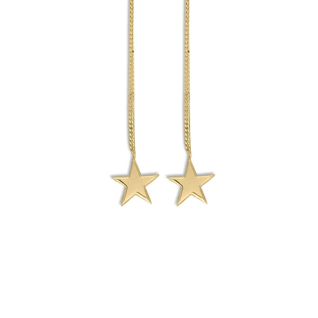 Stern Ohrringe * 14K Gold Stern Frauen Ohrringe Schmuck für jeden Tag ...