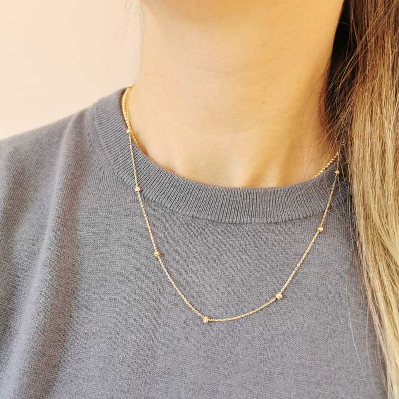 Morse Code Necklace 14K Gold Custom Morse Code Necklace for - Etsy