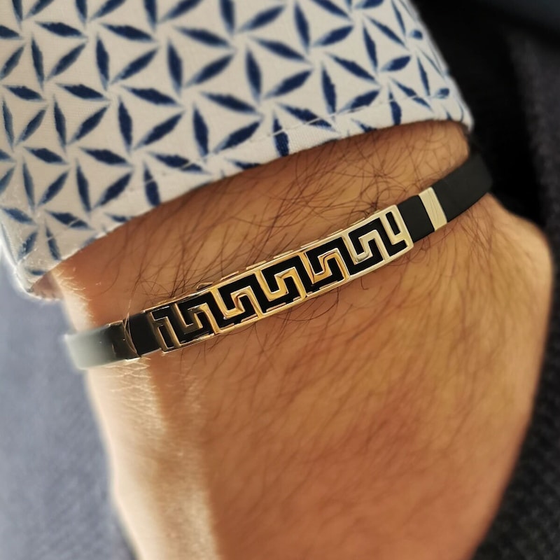 Greek Key Bracelet - Etsy