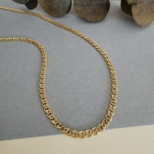 Nonna Chain* 14K Gold Nonna Chain Necklace for Men Gifts* Double Curb ...