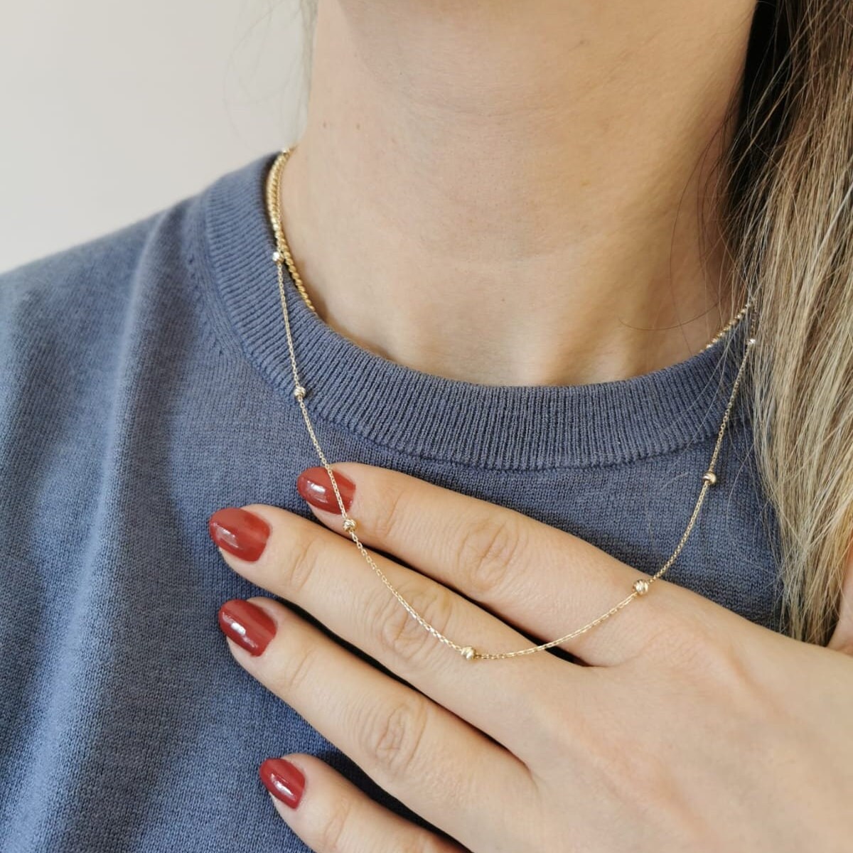 Morse Code Necklace 14K Gold Custom Morse Code Necklace for - Etsy