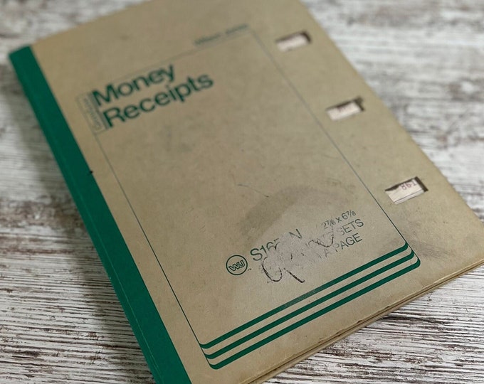 Vintage Cash Receipt Book, Handwritten Receipt, Ledger - Etsy